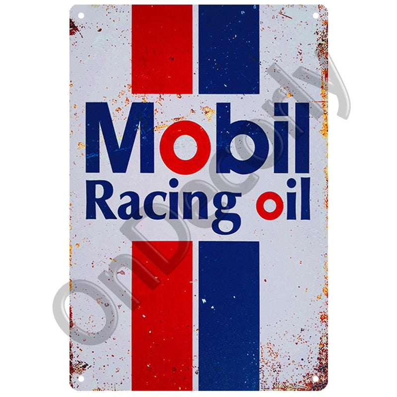 Affiche métallique mobil racing | La maison des tableaux
