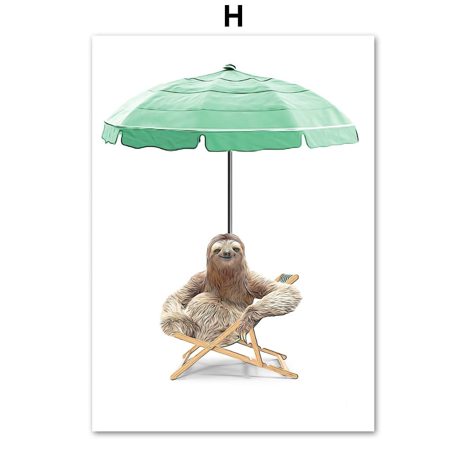 tableau parasol animal | La maison des tableaux
