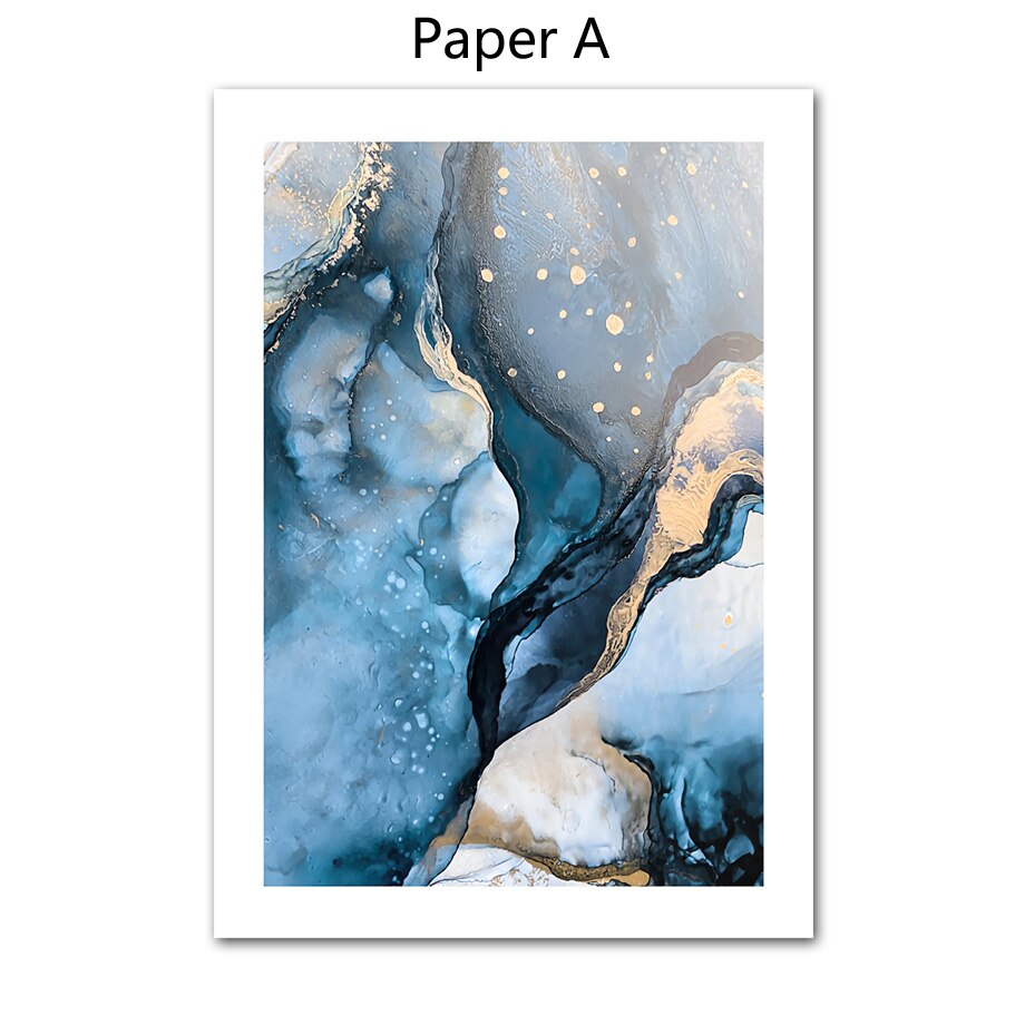 tableau forme abstrait bleue | La maison des tableaux
