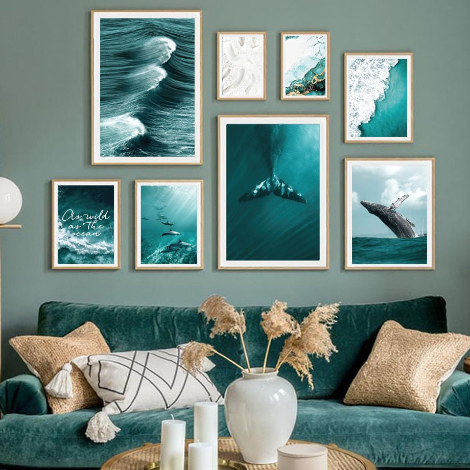 tableau océan abstrait | La maison des tableaux